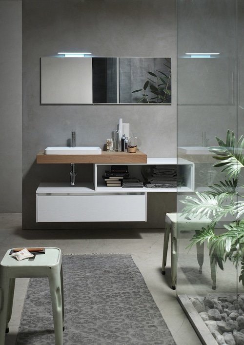 EGO 43 - Mobile arredo bagno L 150 x P 51 cm personalizzabile ARCOM ...